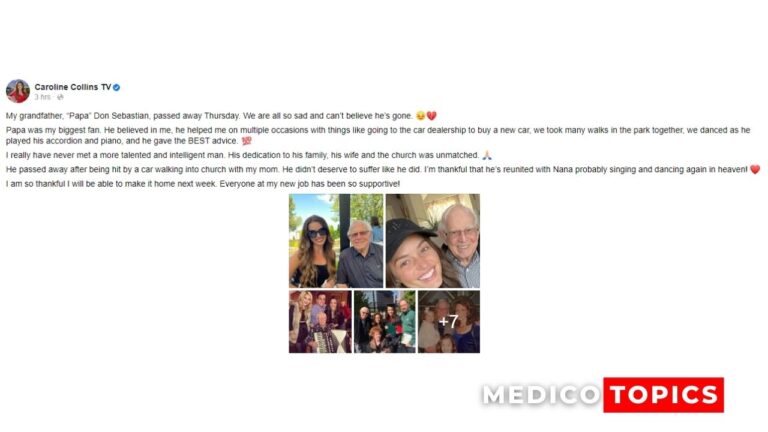 Don Sebastian, News anchor Caroline Collins's Grandfather passed away ...