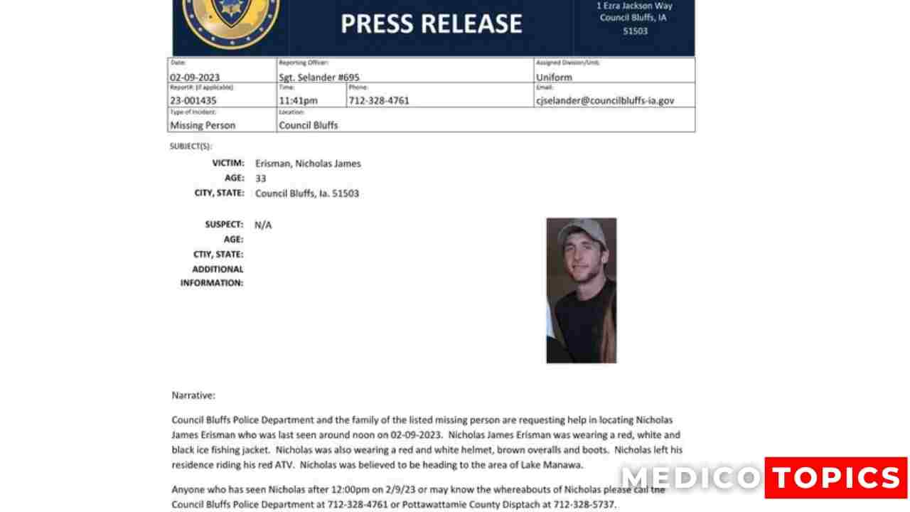 Missing: What happened to Nicholas James Erisman? Know everything about ...