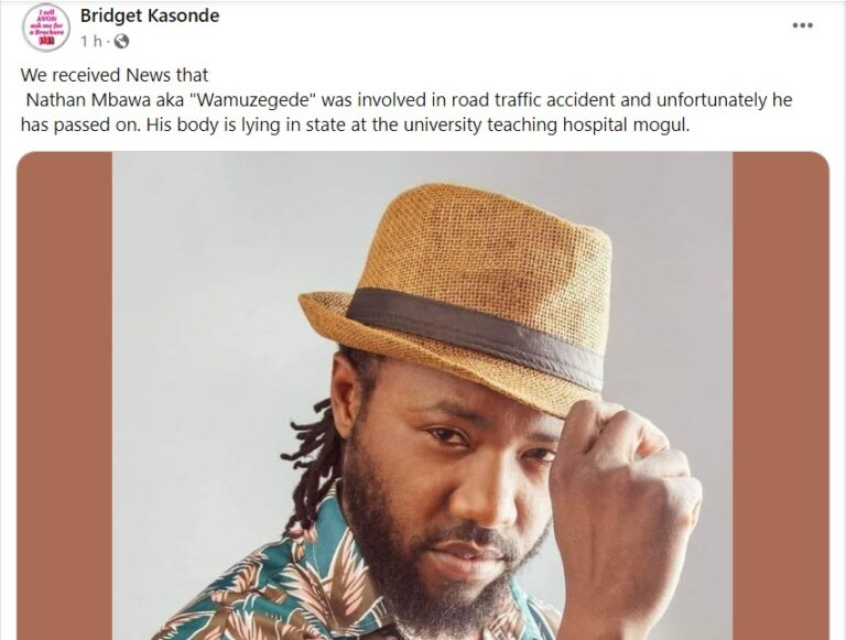What happened to Nathan Mbawa aka Wamuzegede? Dies in a Road traffic ...